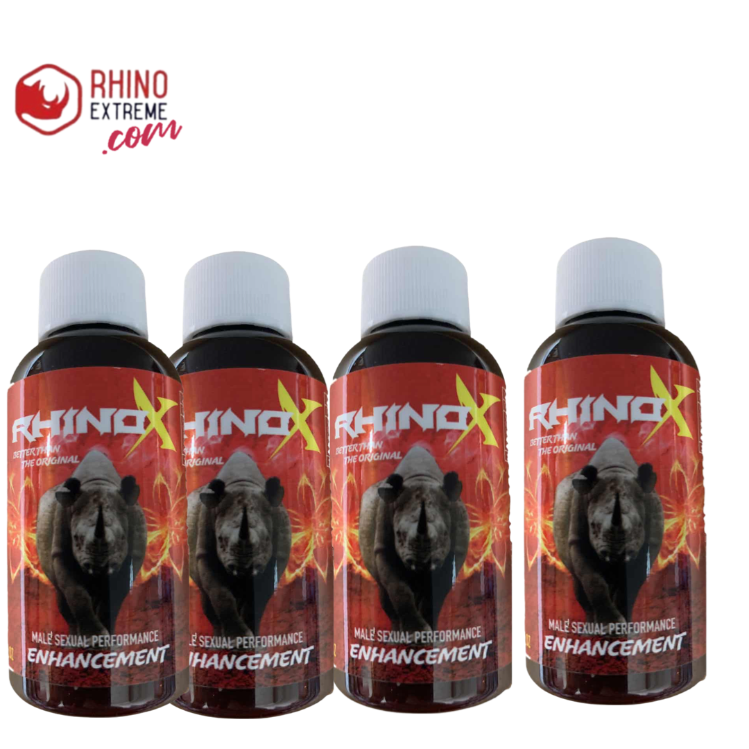 RHINO(4 pack)rhino X“maximum growth formula” harder erection extra str ...